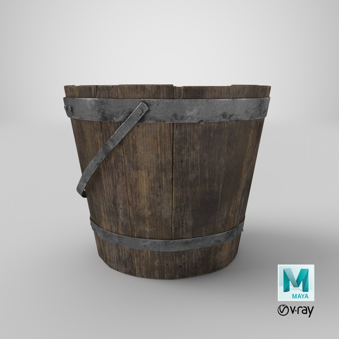 3D Wooden Bucket Pbr 8k - TurboSquid 1665675