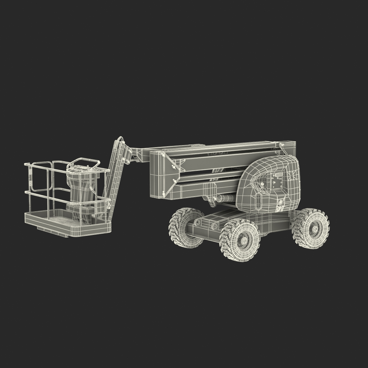 3d model telescopic boom lift jlg