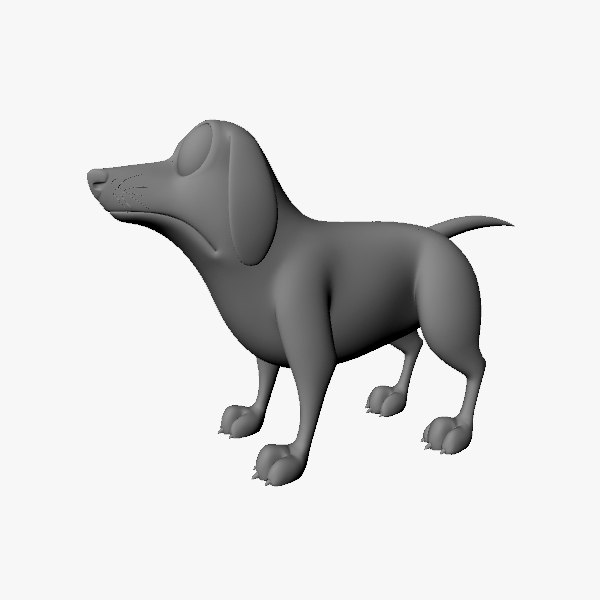Cartoon Dog Maya Models for Download | TurboSquid