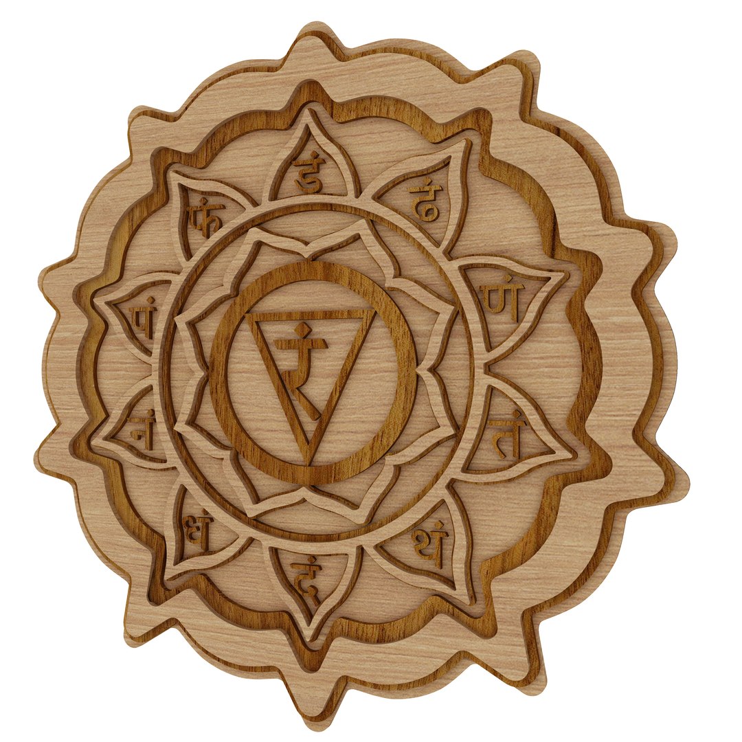 3D Model Solar Plexus Manipura Chakra Multilayer Cnc Cut And 3d ...
