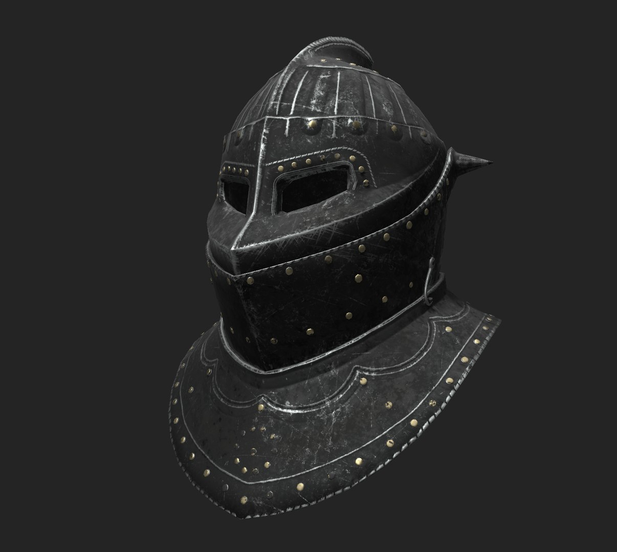 3D Medieval Dark Helm Low Polly PBR Low-poly 3D Model - TurboSquid 2368057