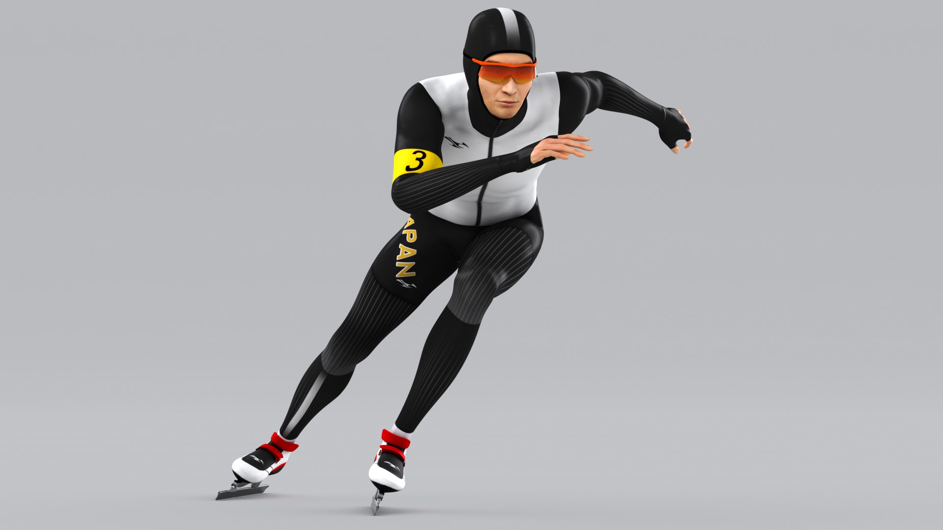 3D Animations Speed Skater - TurboSquid 1457219