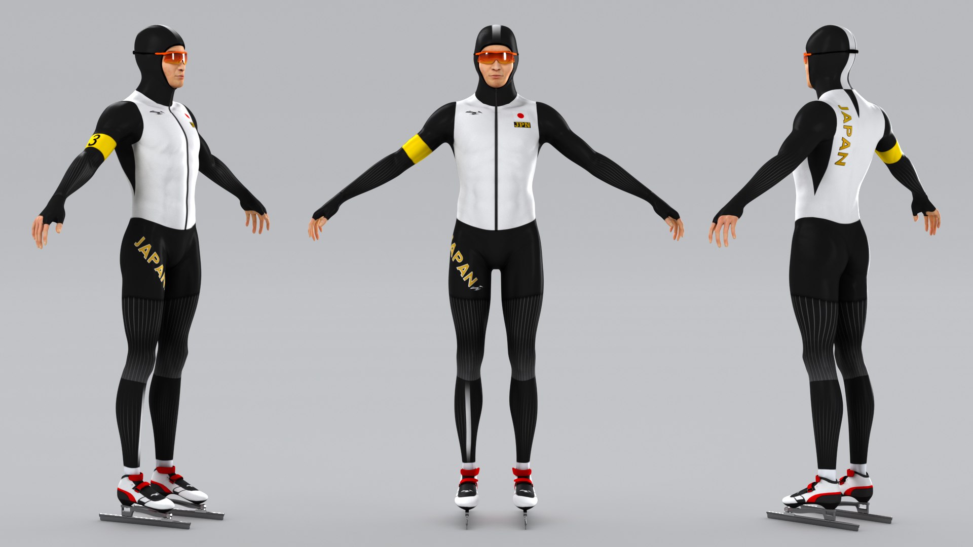 3D Animations Speed Skater - TurboSquid 1457219