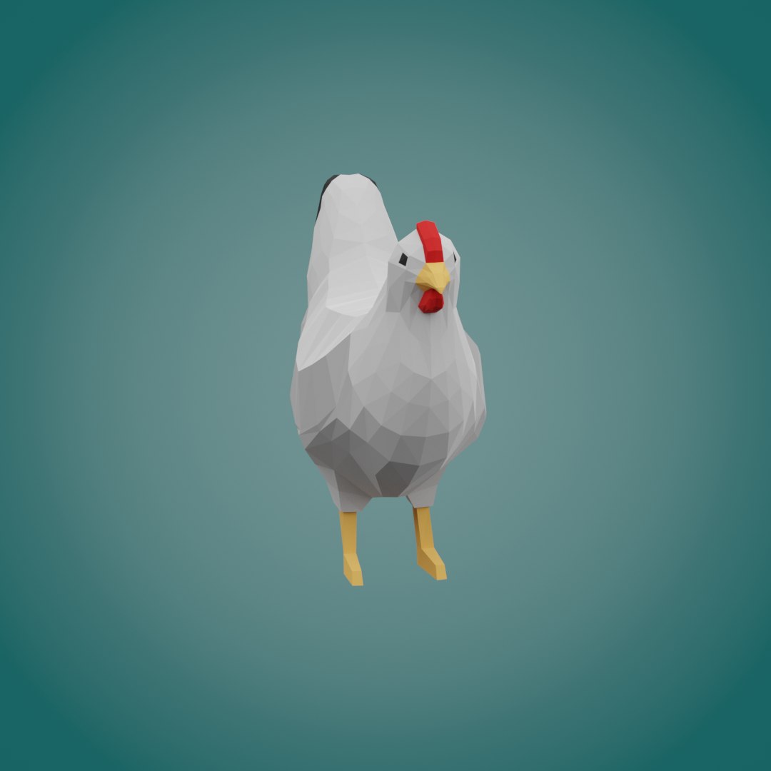 Stylized Lowpoly CHICKEN Model - TurboSquid 2185965