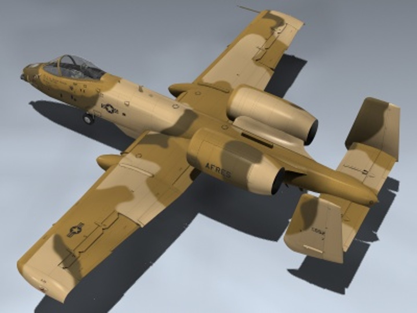 3d Model A-10 Thunderbolt Ii Peanut