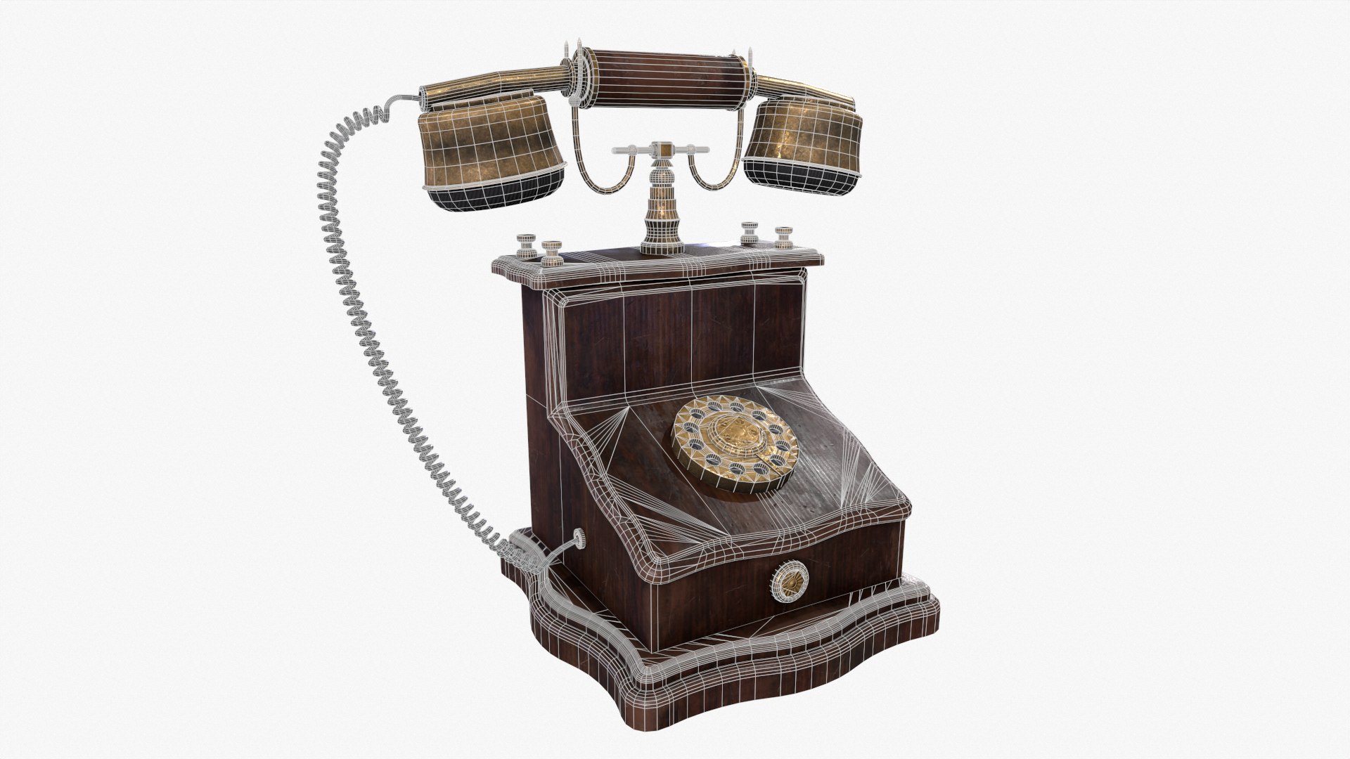 Antique Phone 3D Model - TurboSquid 1899858