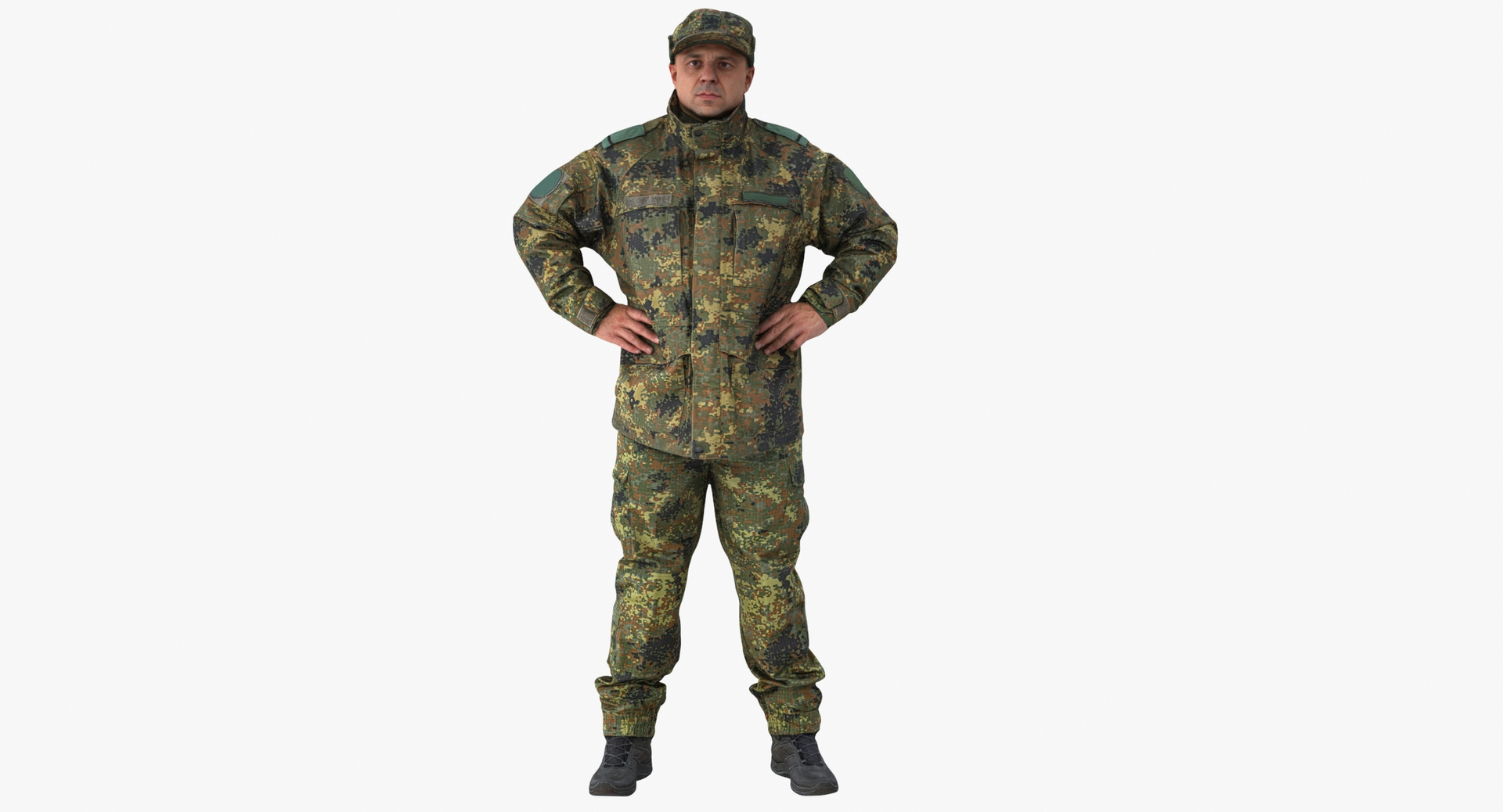 Arnold Uniform Military Idle Pose 02 3D - TurboSquid 1878979