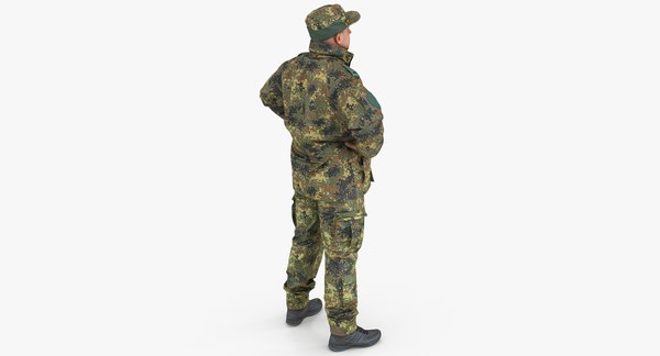 Arnold Uniform Military Idle Pose 02 3D - TurboSquid 1878979