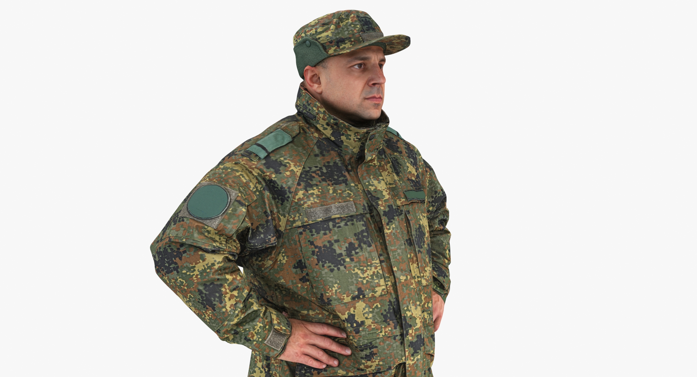 Arnold Uniform Military Idle Pose 02 3D - TurboSquid 1878979