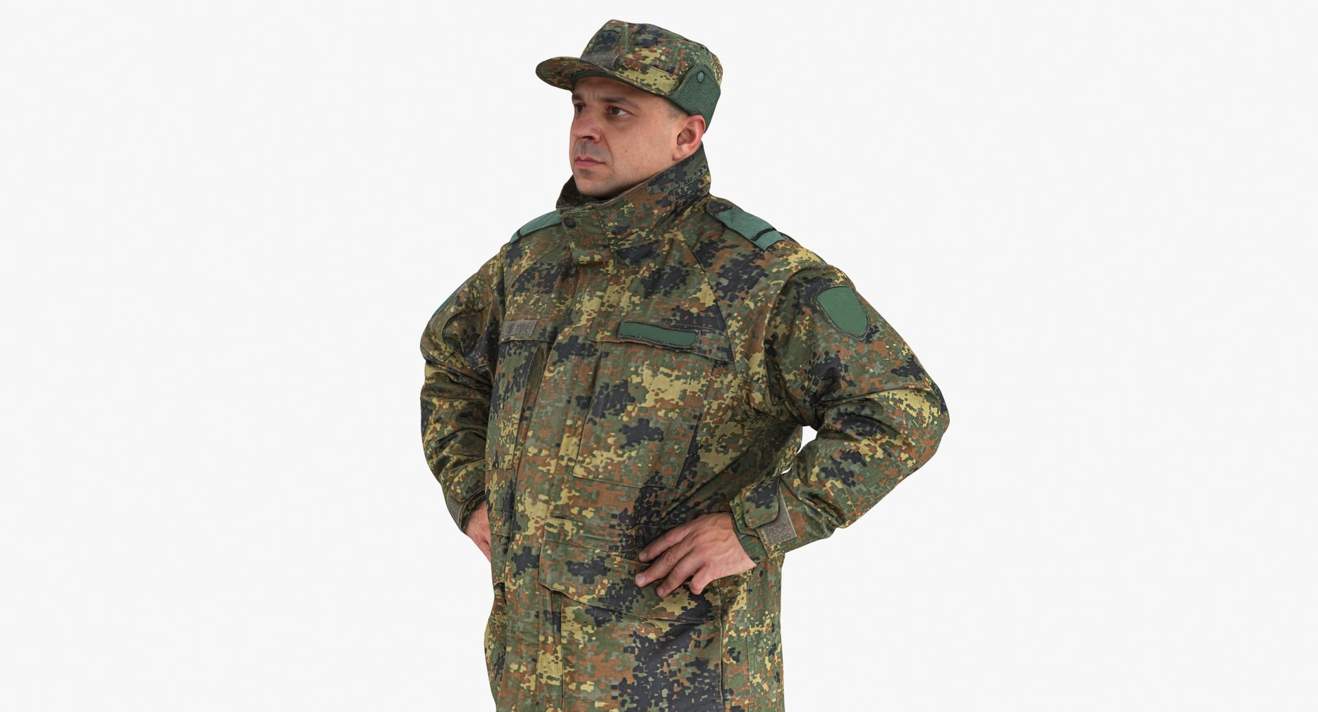 Arnold Uniform Military Idle Pose 02 3D - TurboSquid 1878979
