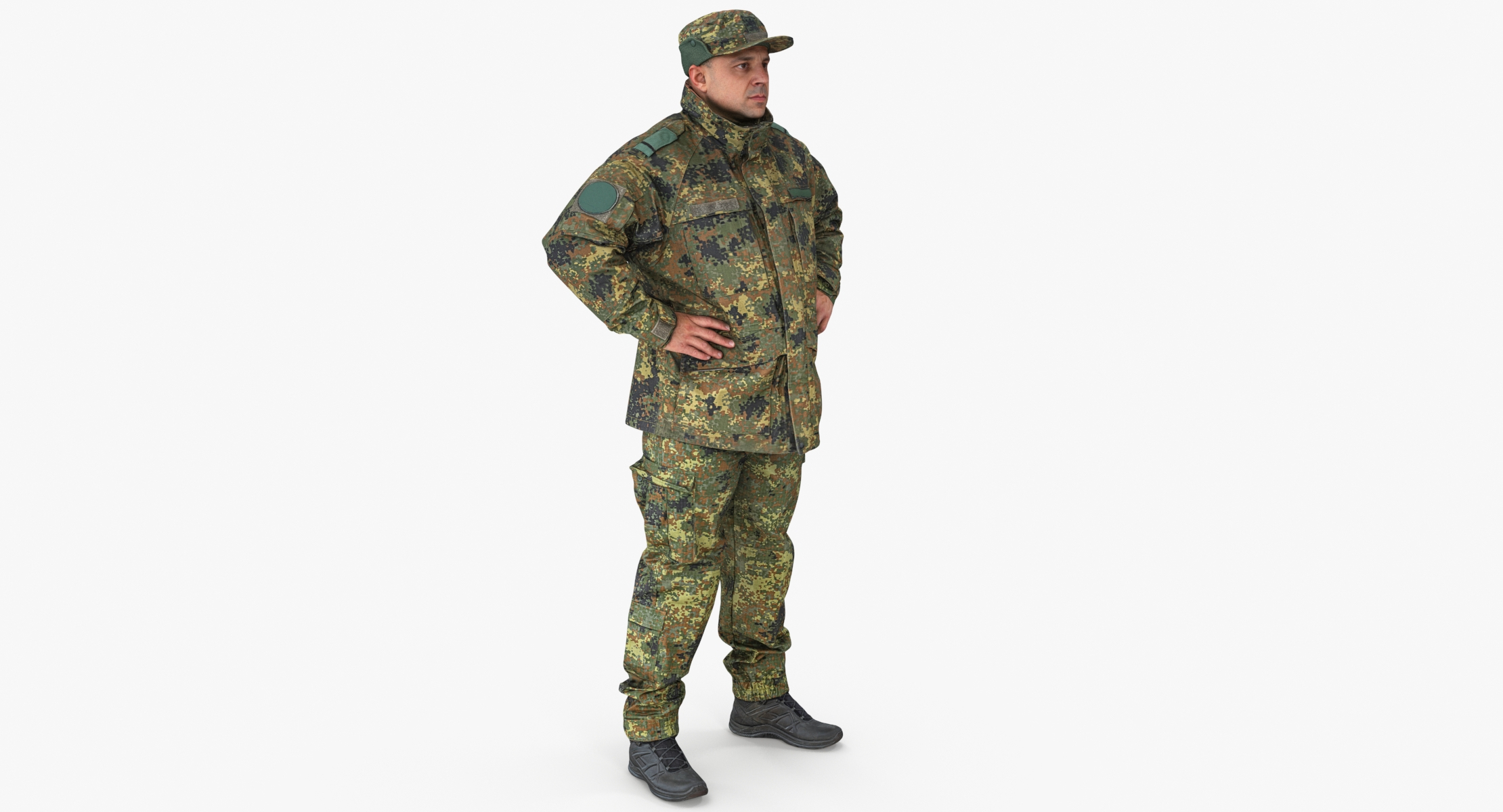 Arnold Uniform Military Idle Pose 02 3D - TurboSquid 1878979