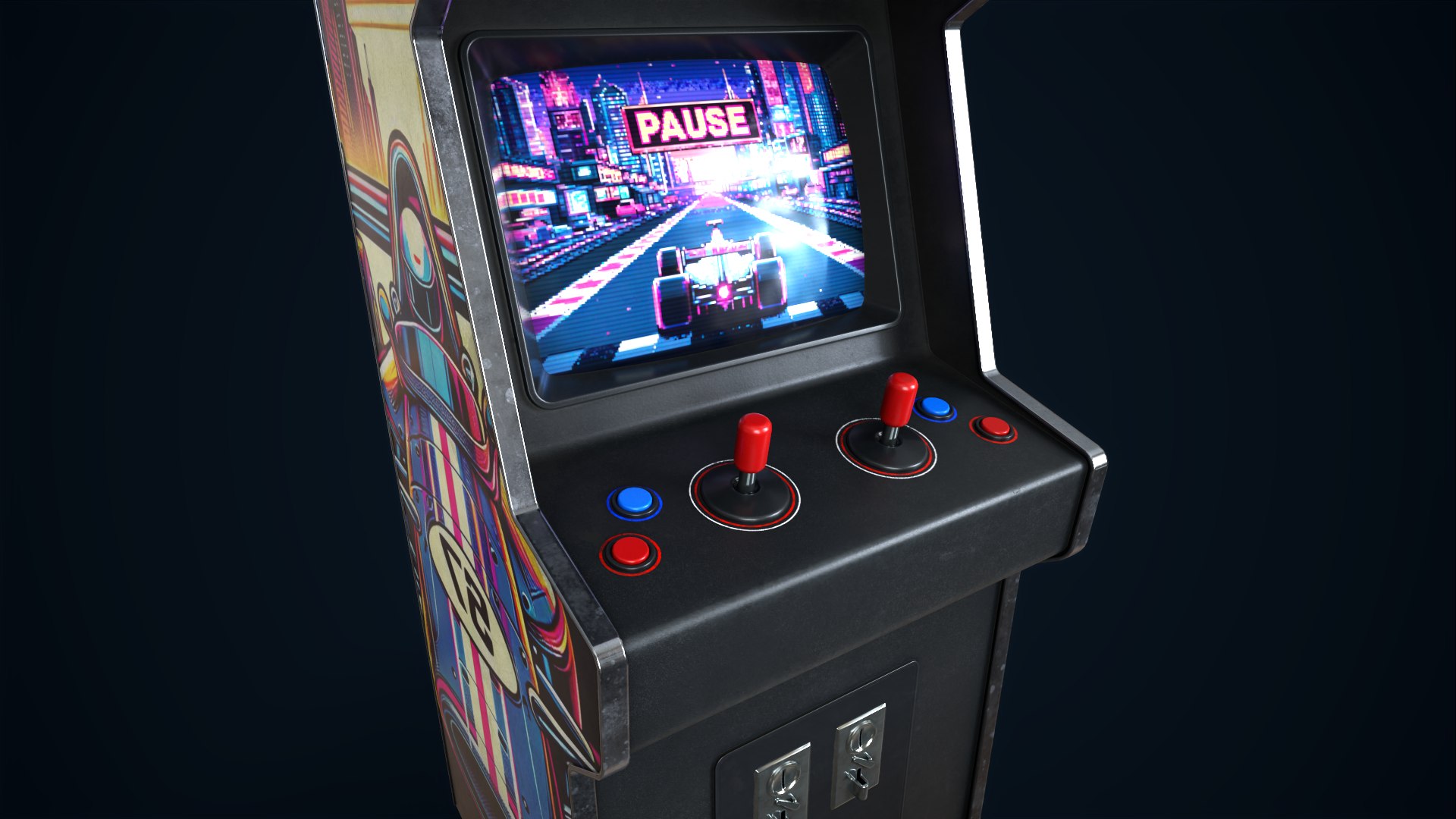 Retro Gaming Machine 3D Model - TurboSquid 2185397