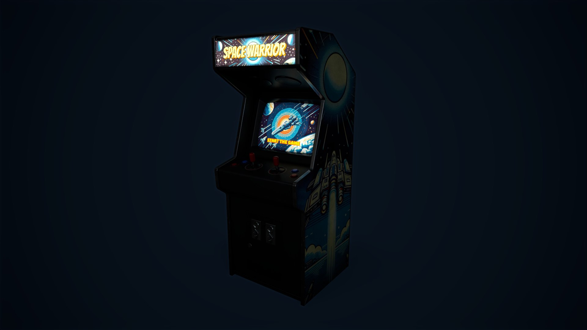 Retro Gaming Machine 3D Model - TurboSquid 2185397