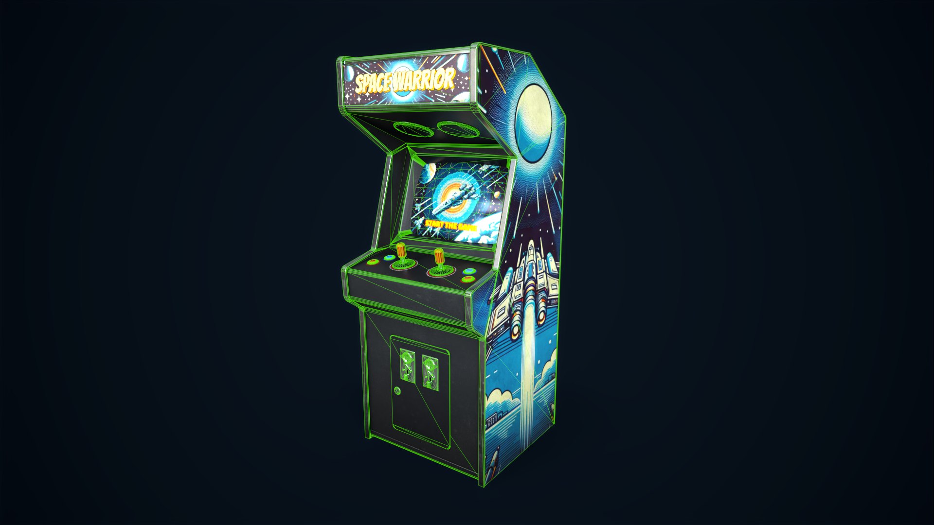 Retro Gaming Machine 3D Model - TurboSquid 2185397