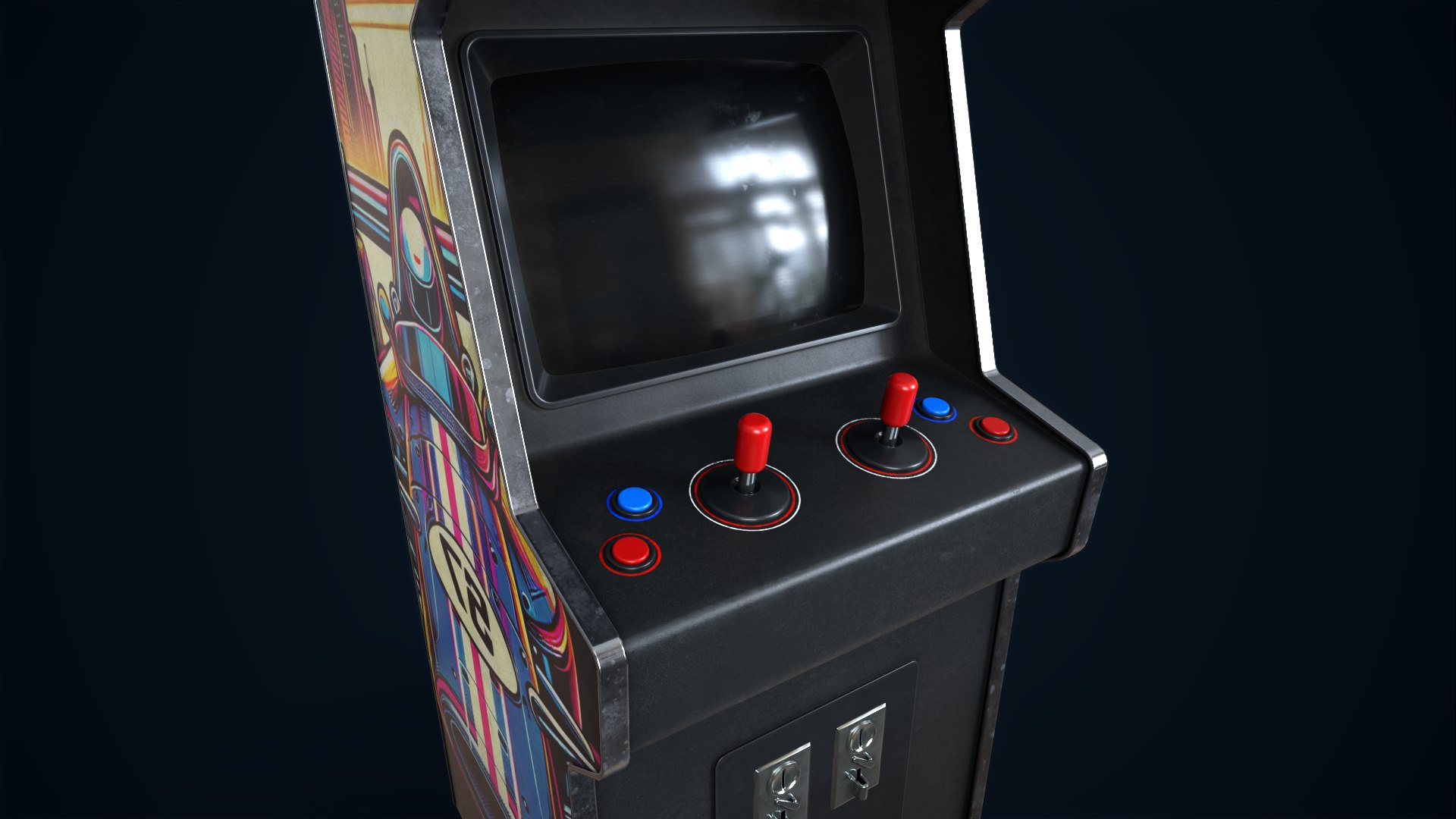 Retro Gaming Machine 3D Model - TurboSquid 2185397