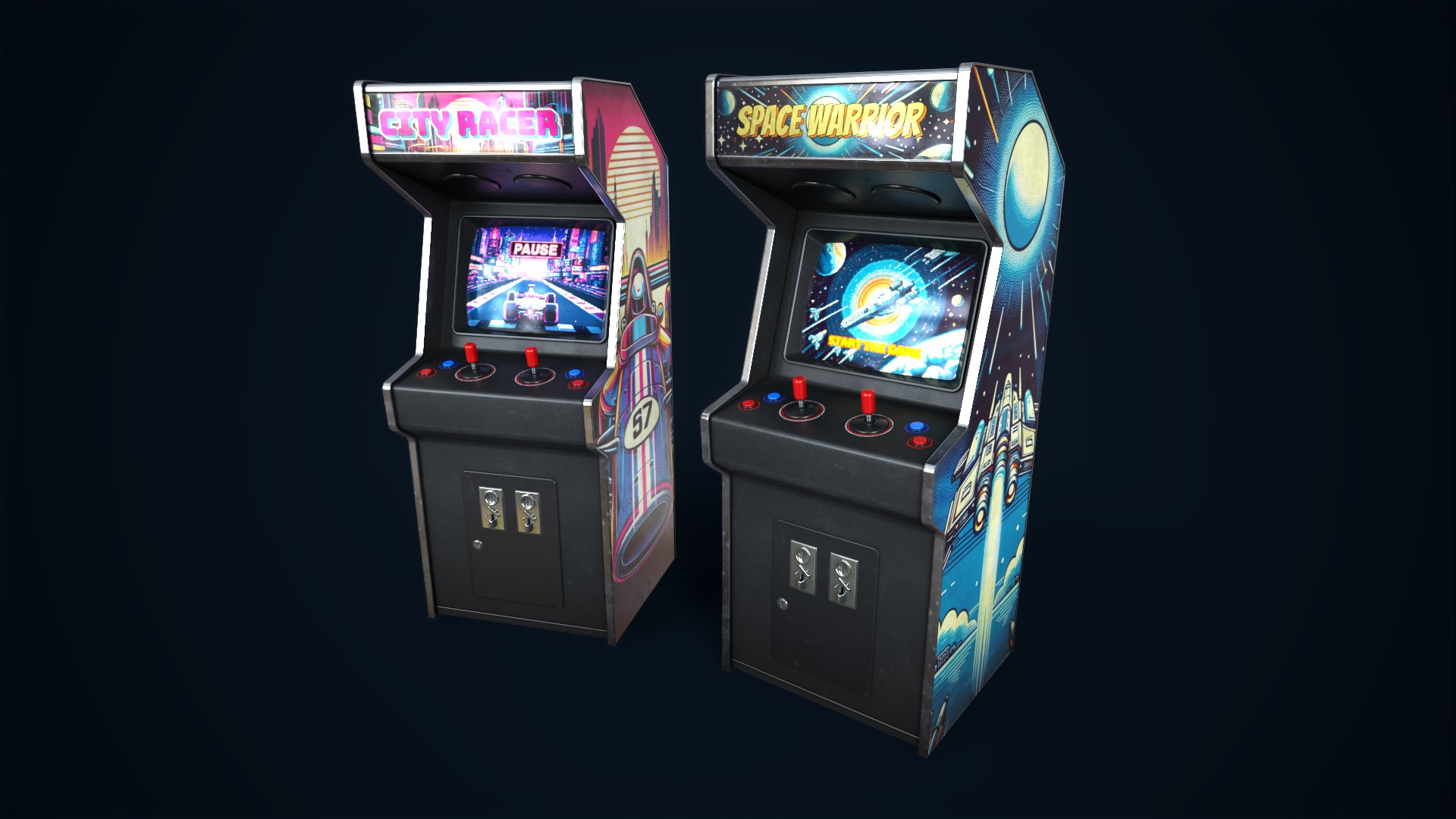 Retro Gaming Machine 3D Model - TurboSquid 2185397