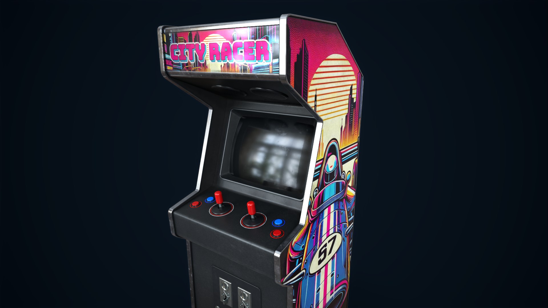 Retro Gaming Machine 3D Model - TurboSquid 2185397