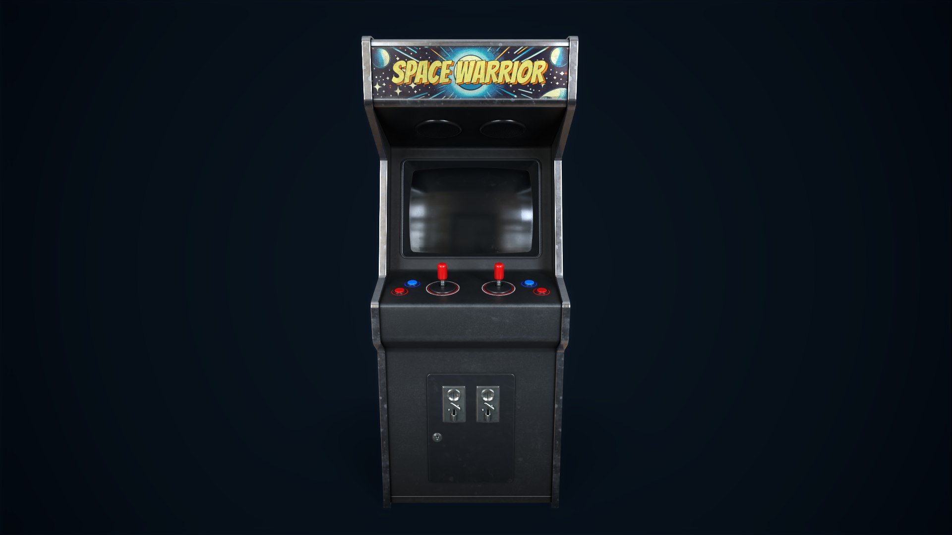 Retro Gaming Machine 3D Model - TurboSquid 2185397