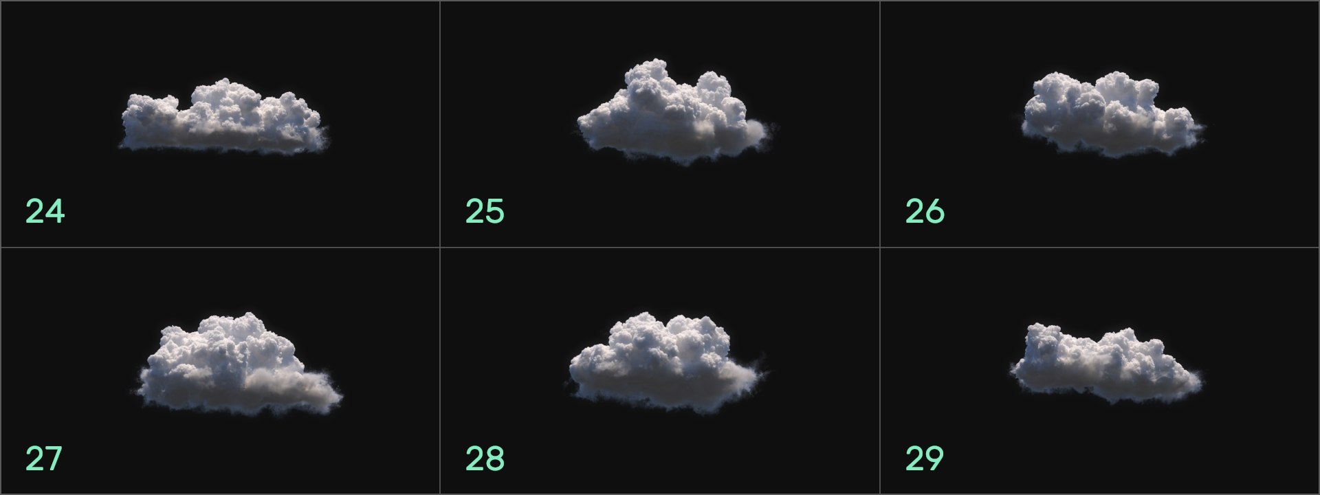 Cumulus Cloud Pack Volume 1 model - TurboSquid 2156830
