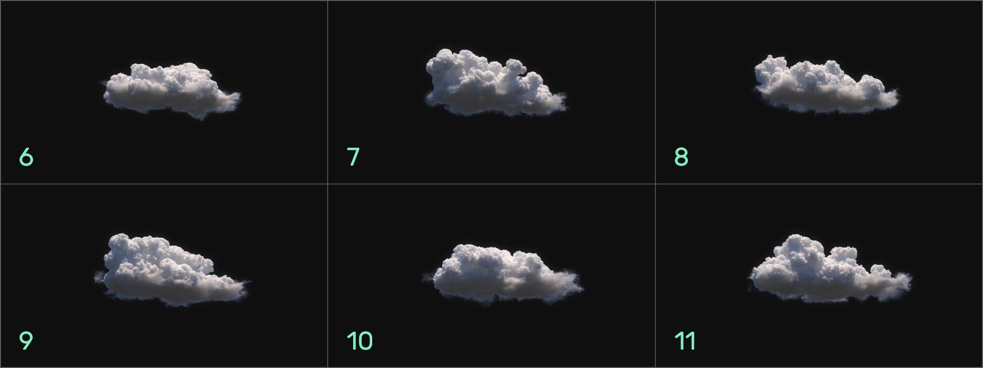 Cumulus Cloud Pack Volume 1 model - TurboSquid 2156830
