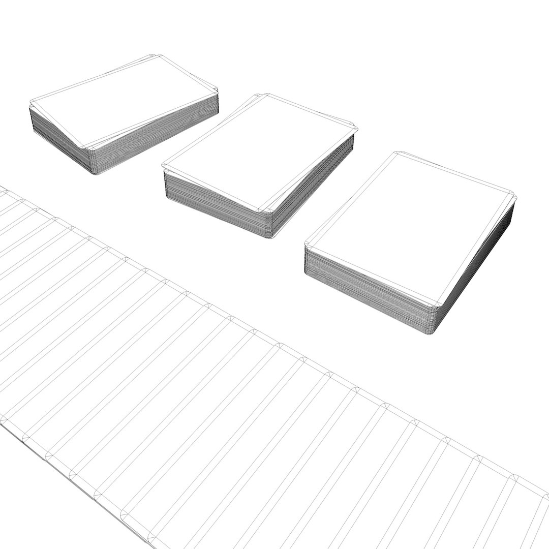 3D Set Poker Card Playing Model - TurboSquid 1553695