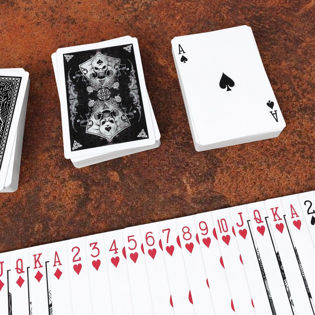 3D Set Poker Card Playing Model - TurboSquid 1553695