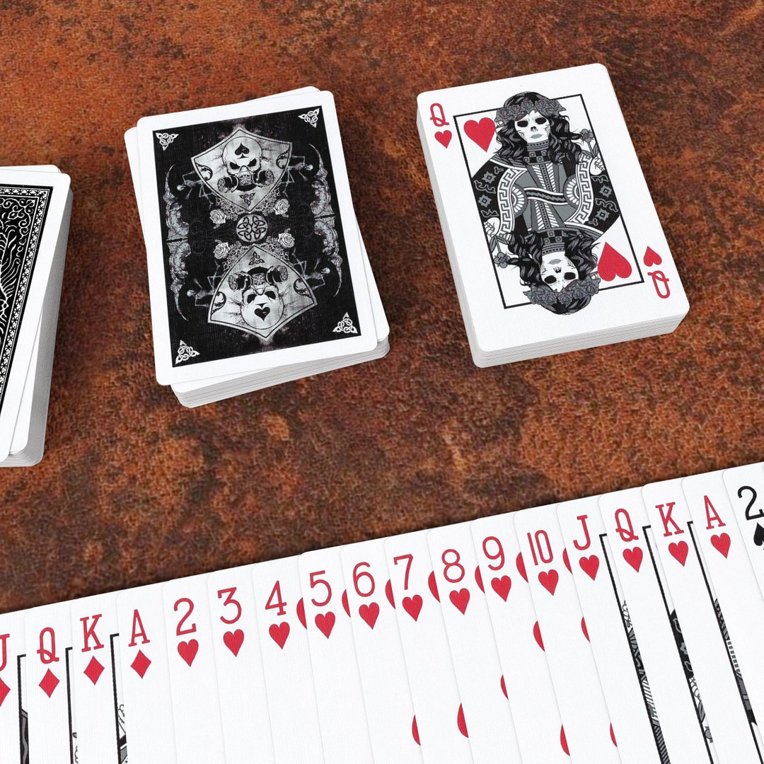 3D Set Poker Card Playing Model - TurboSquid 1553695
