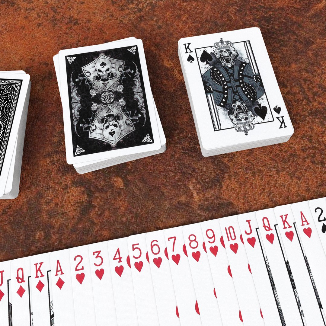 3D Set Poker Card Playing Model - TurboSquid 1553695