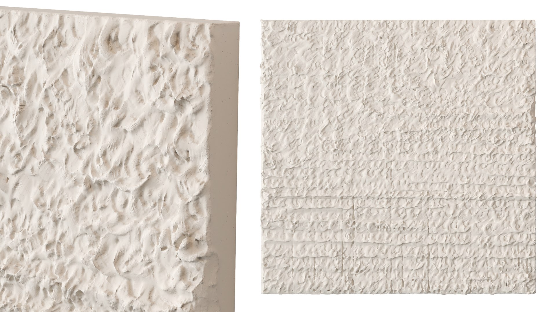 3D Abstract Plaster Painting - TurboSquid 1823555