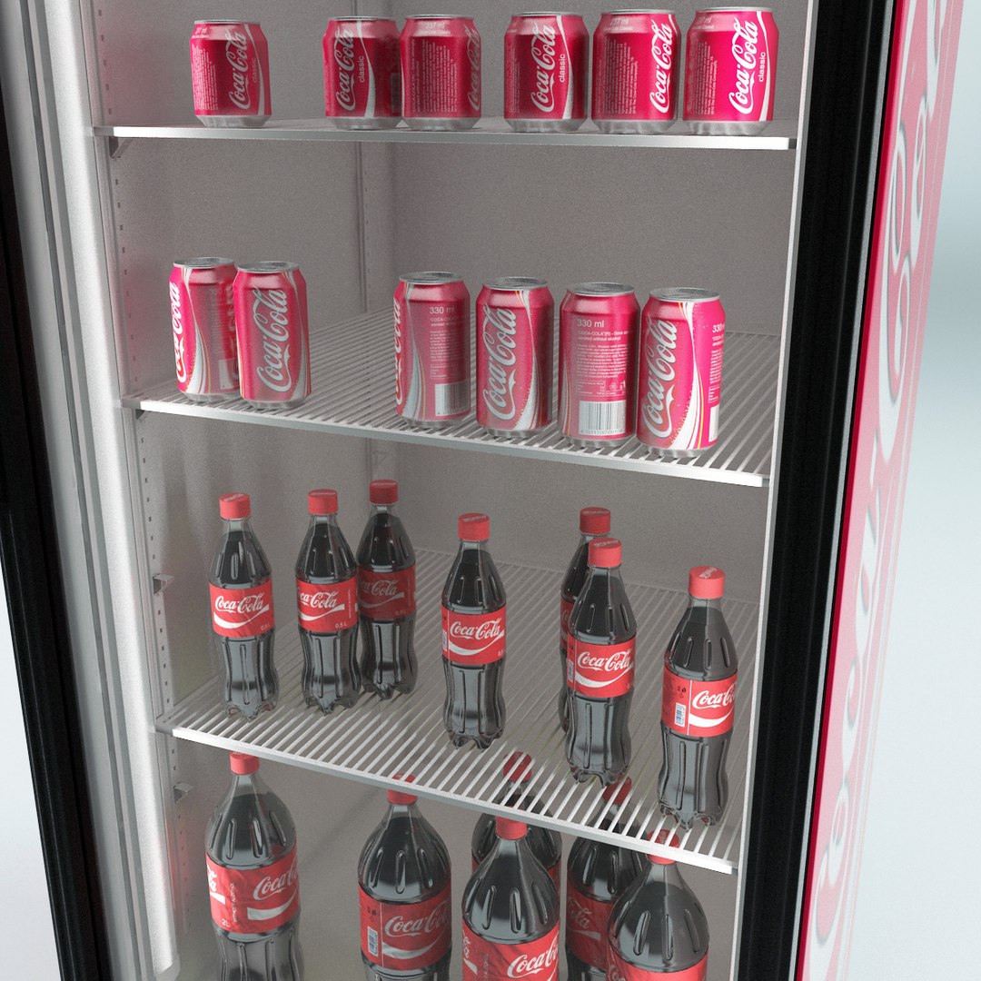 coca cola v4 vending machine 3d model