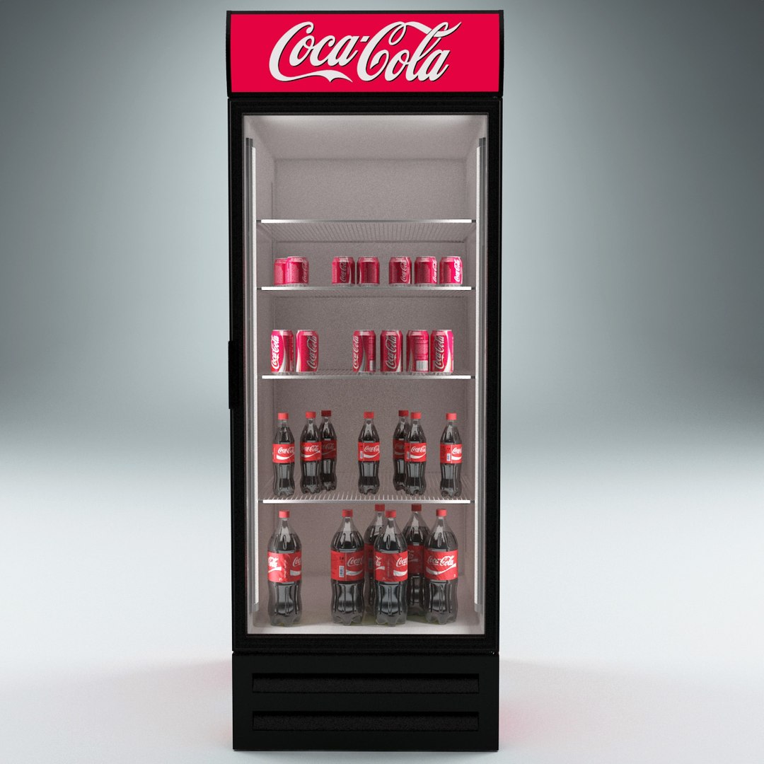 coca cola v4 vending machine 3d model