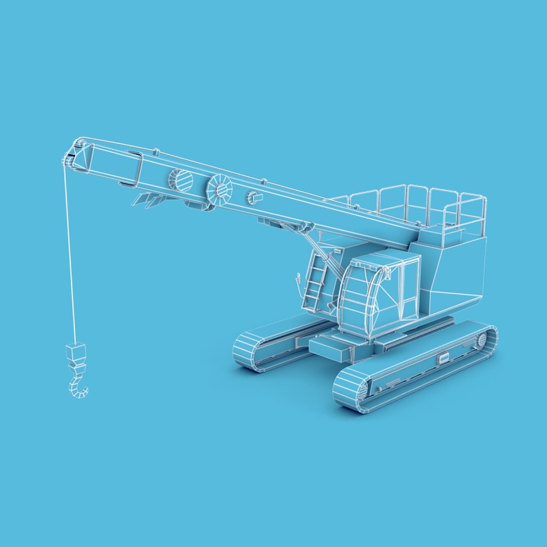 3D Crawler Crane 01 - TurboSquid 1221550