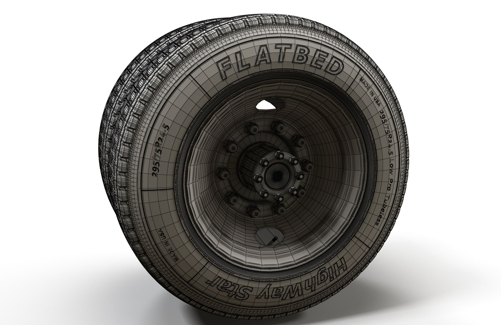 Truck Steel Wheel Rim 3D - TurboSquid 1646791