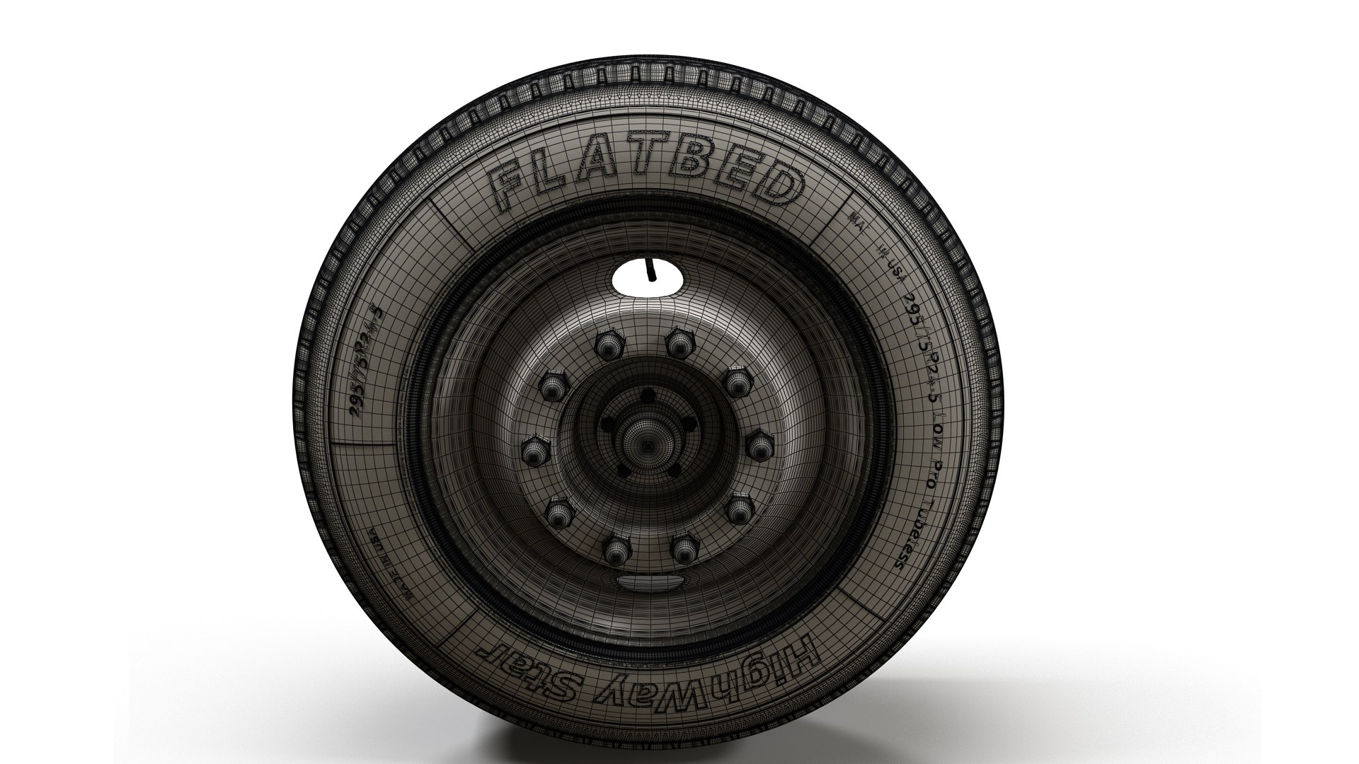 Truck Steel Wheel Rim 3D - TurboSquid 1646791