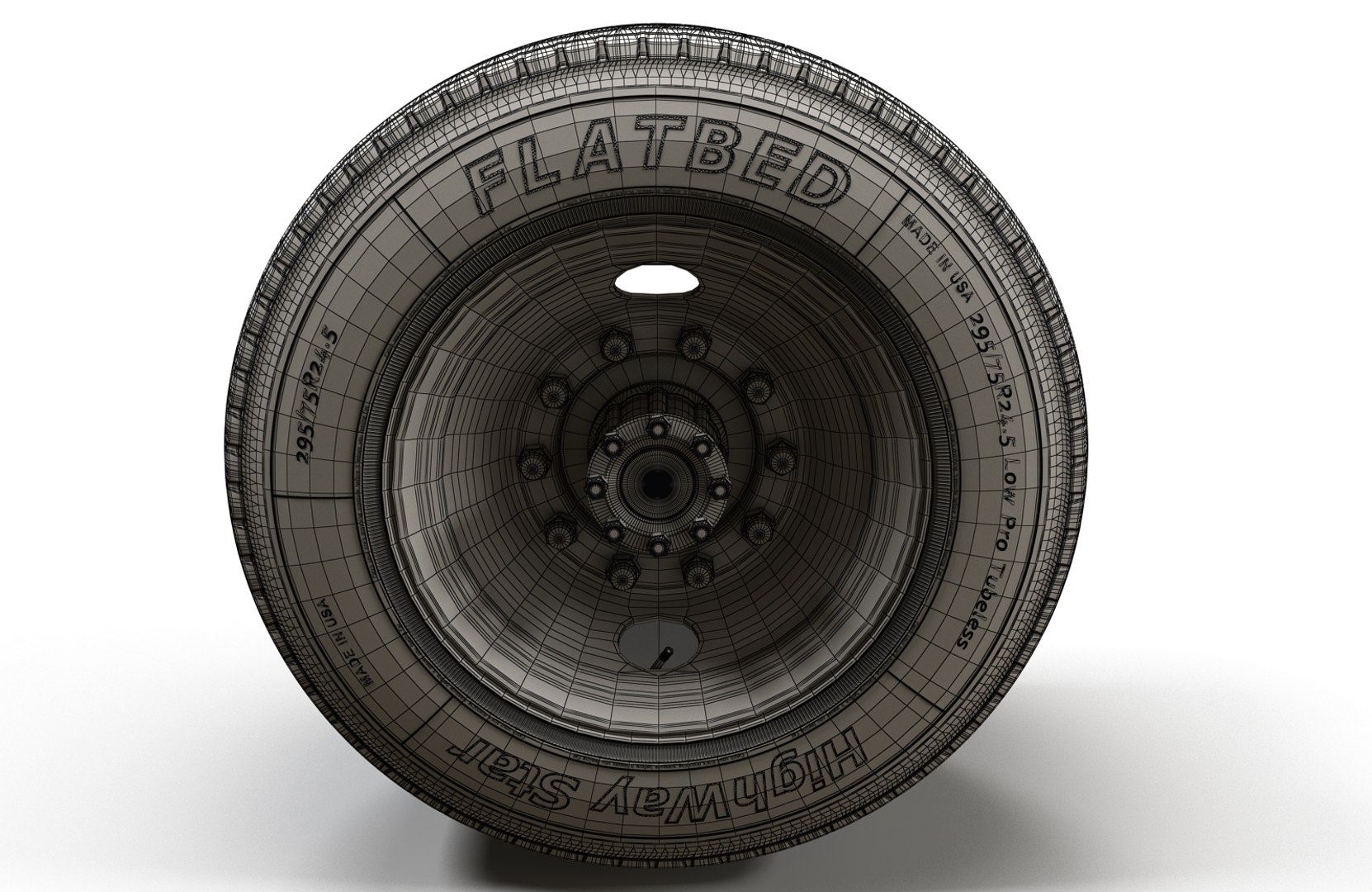 Truck Steel Wheel Rim 3D - TurboSquid 1646791