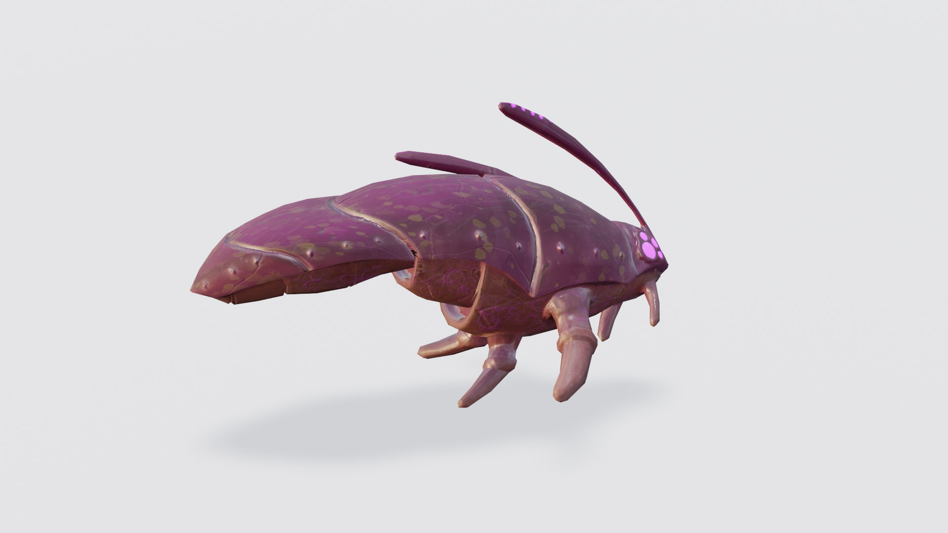 Low Poly Flying Alien Organic Creature 3D Model - TurboSquid 2097882