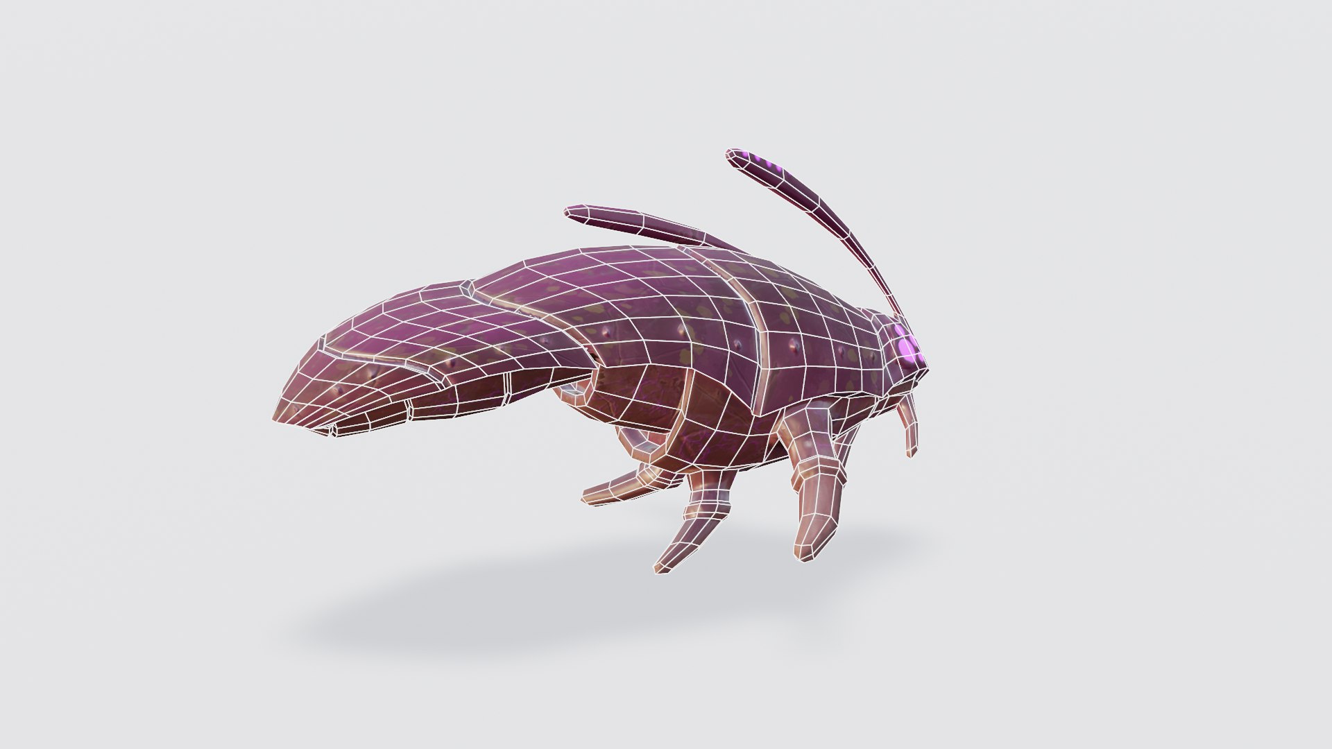 Low Poly Flying Alien Organic Creature 3D Model - TurboSquid 2097882