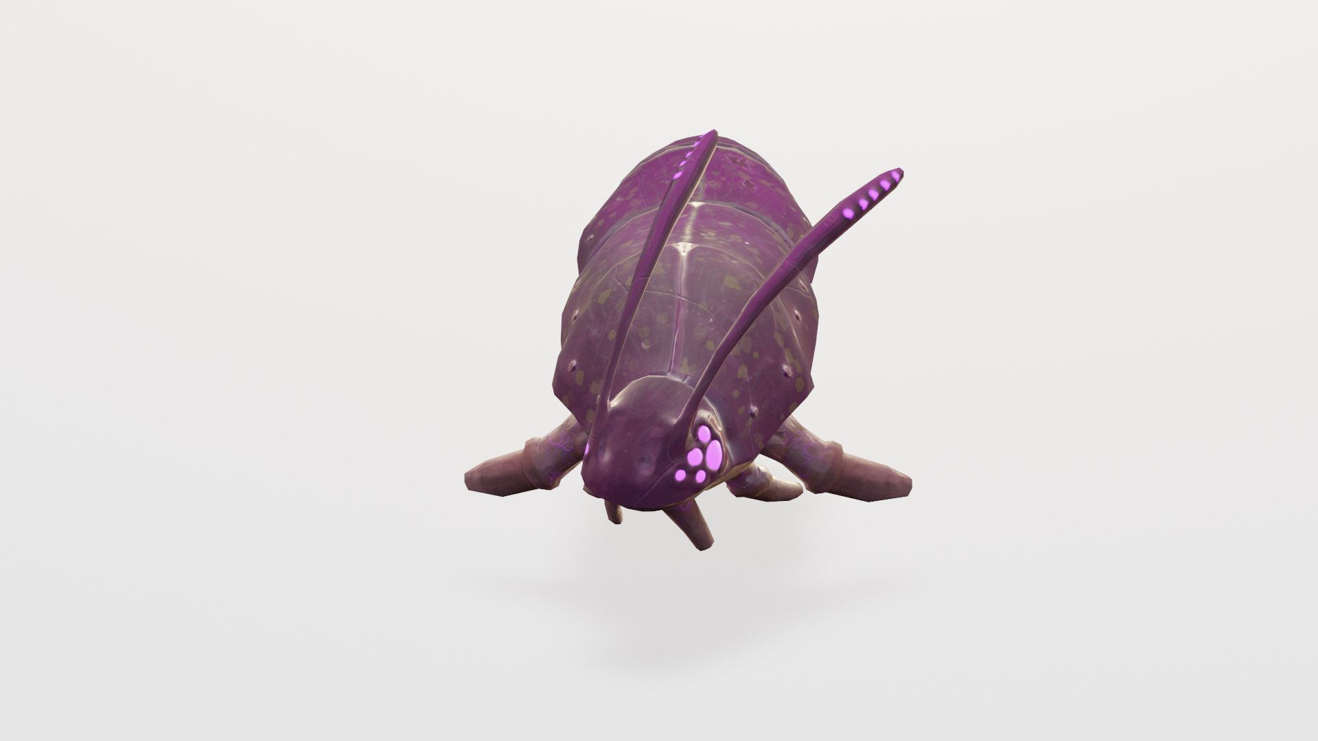 Low Poly Flying Alien Organic Creature 3D Model - TurboSquid 2097882