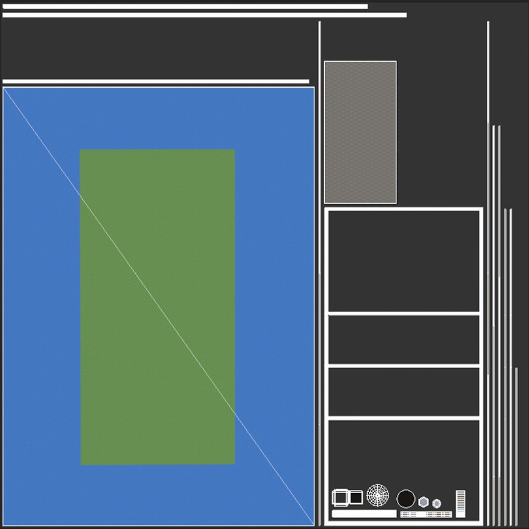 3D Volleyball Court model - TurboSquid 2124788