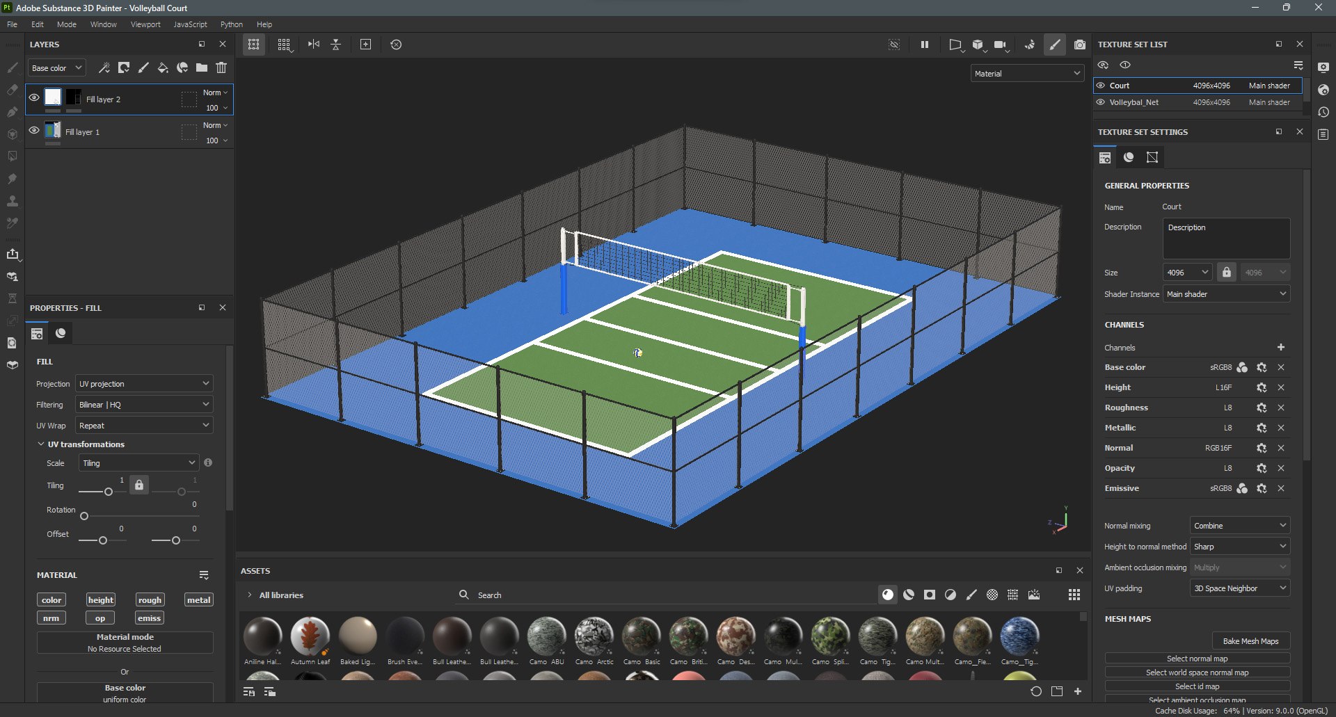 3D Volleyball Court model - TurboSquid 2124788