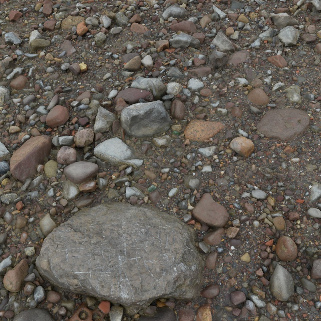 3D Model Scan Pebbles Ground Floor - TurboSquid 1543835