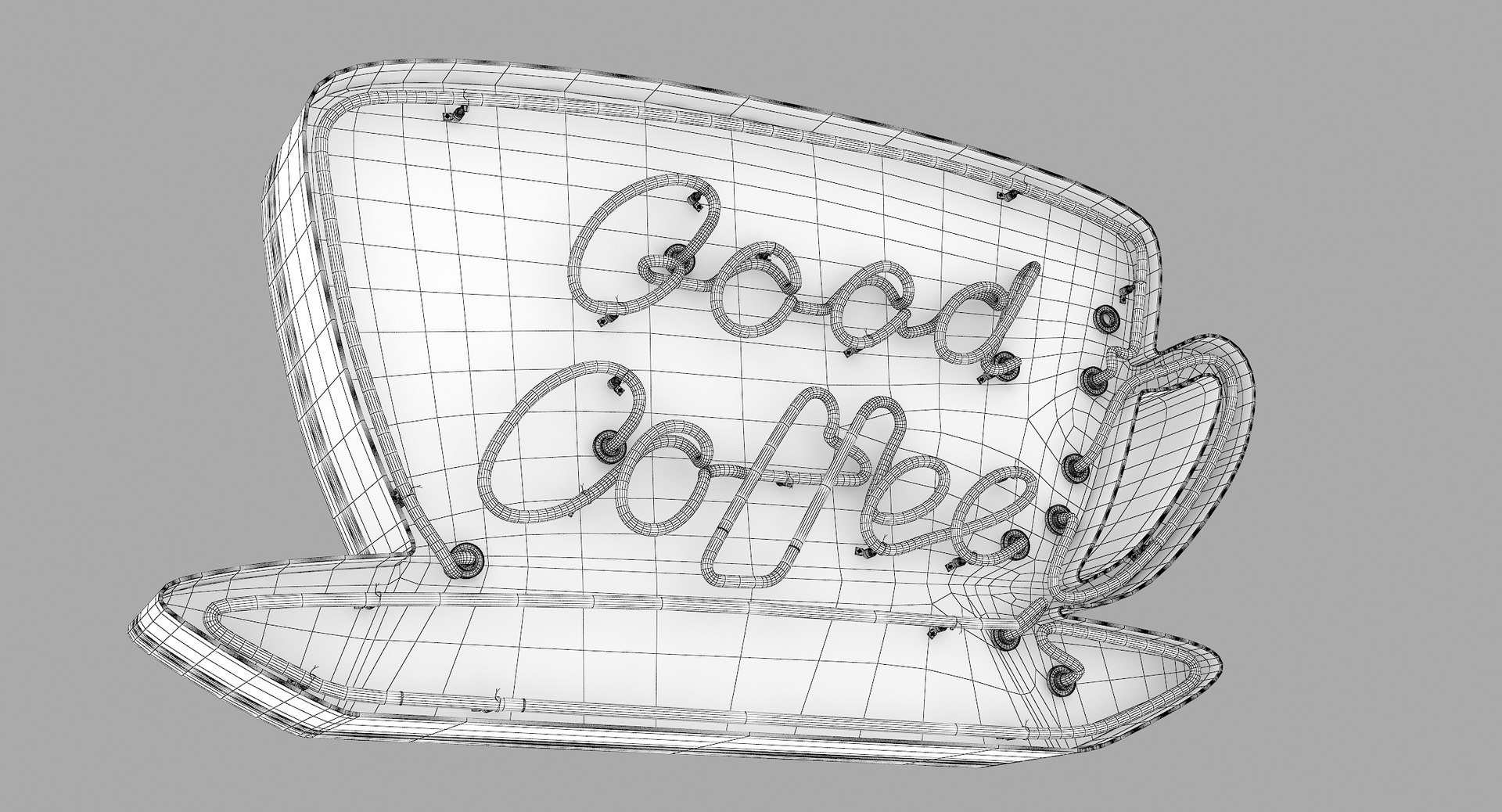 3D Diner Neon Sign Lighting - TurboSquid 1252495