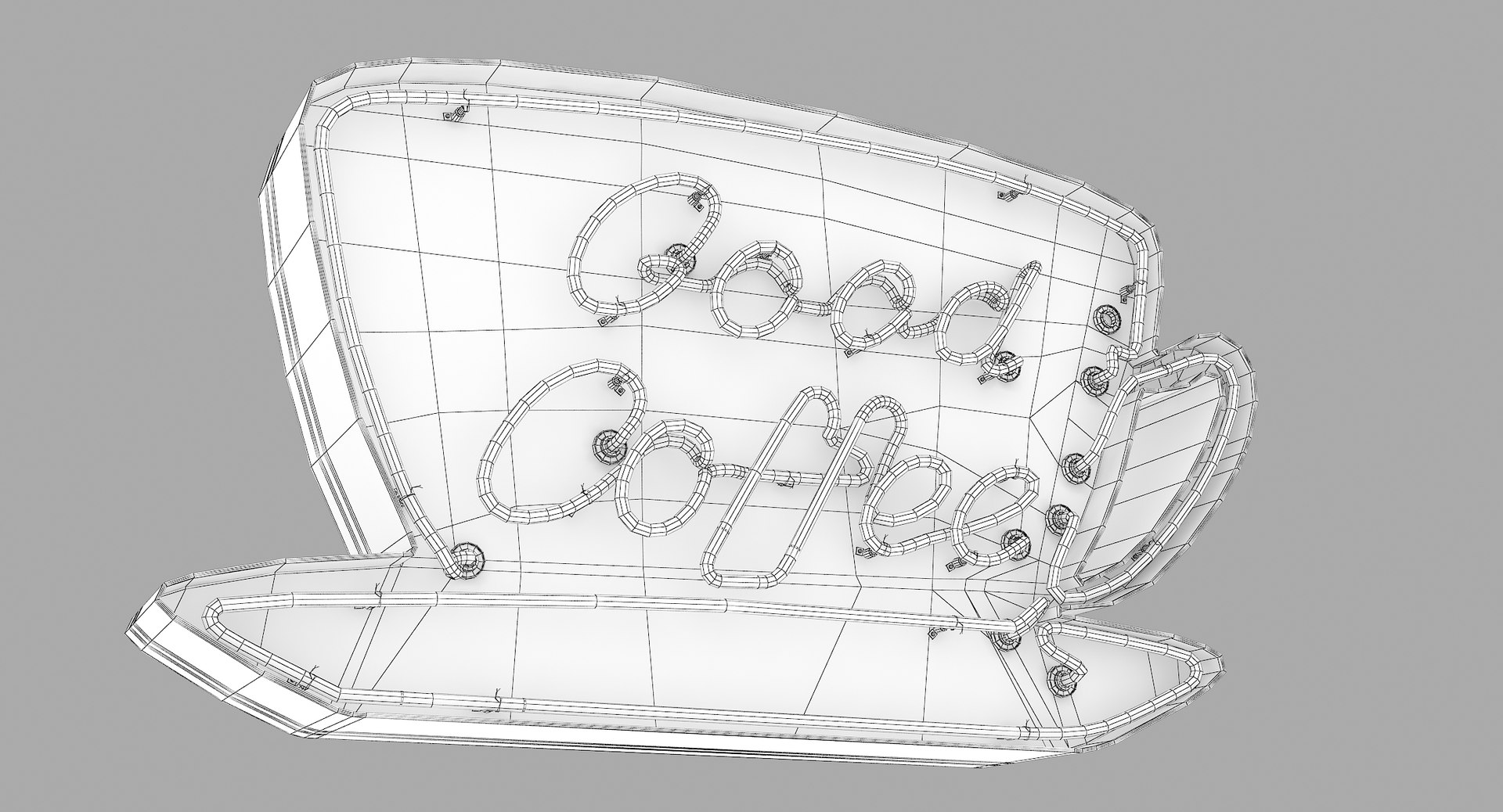 3D Diner Neon Sign Lighting - TurboSquid 1252495