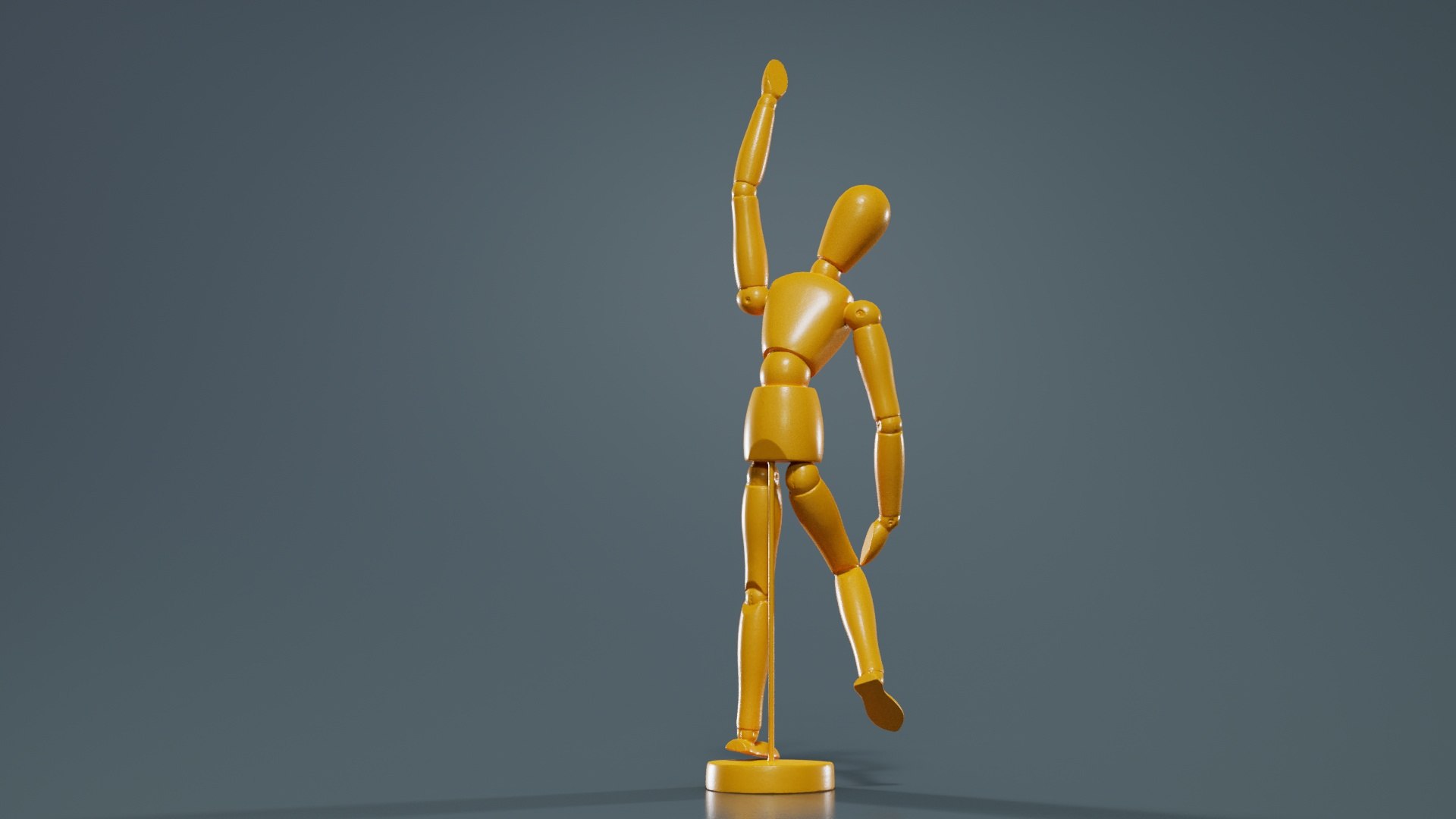 3D Wooden Mannequin Pose 12 Remastered Model - TurboSquid 2363586