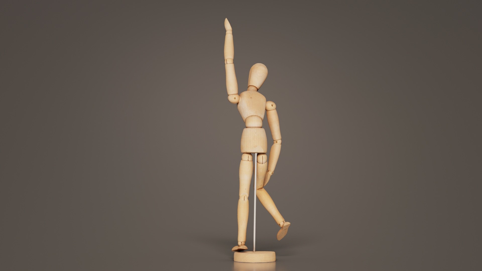 3D Wooden Mannequin Pose 12 Remastered Model - TurboSquid 2363586