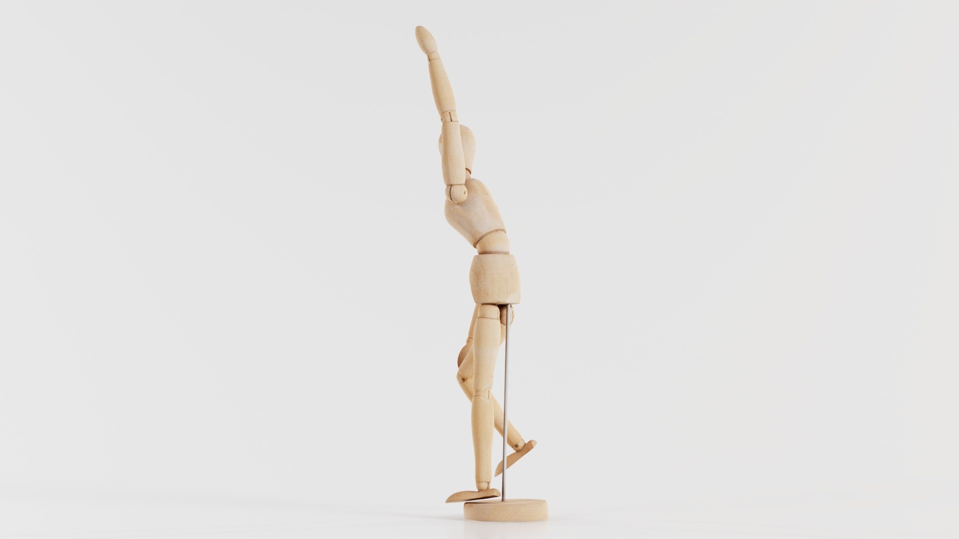 3D Wooden Mannequin Pose 12 Remastered Model - TurboSquid 2363586