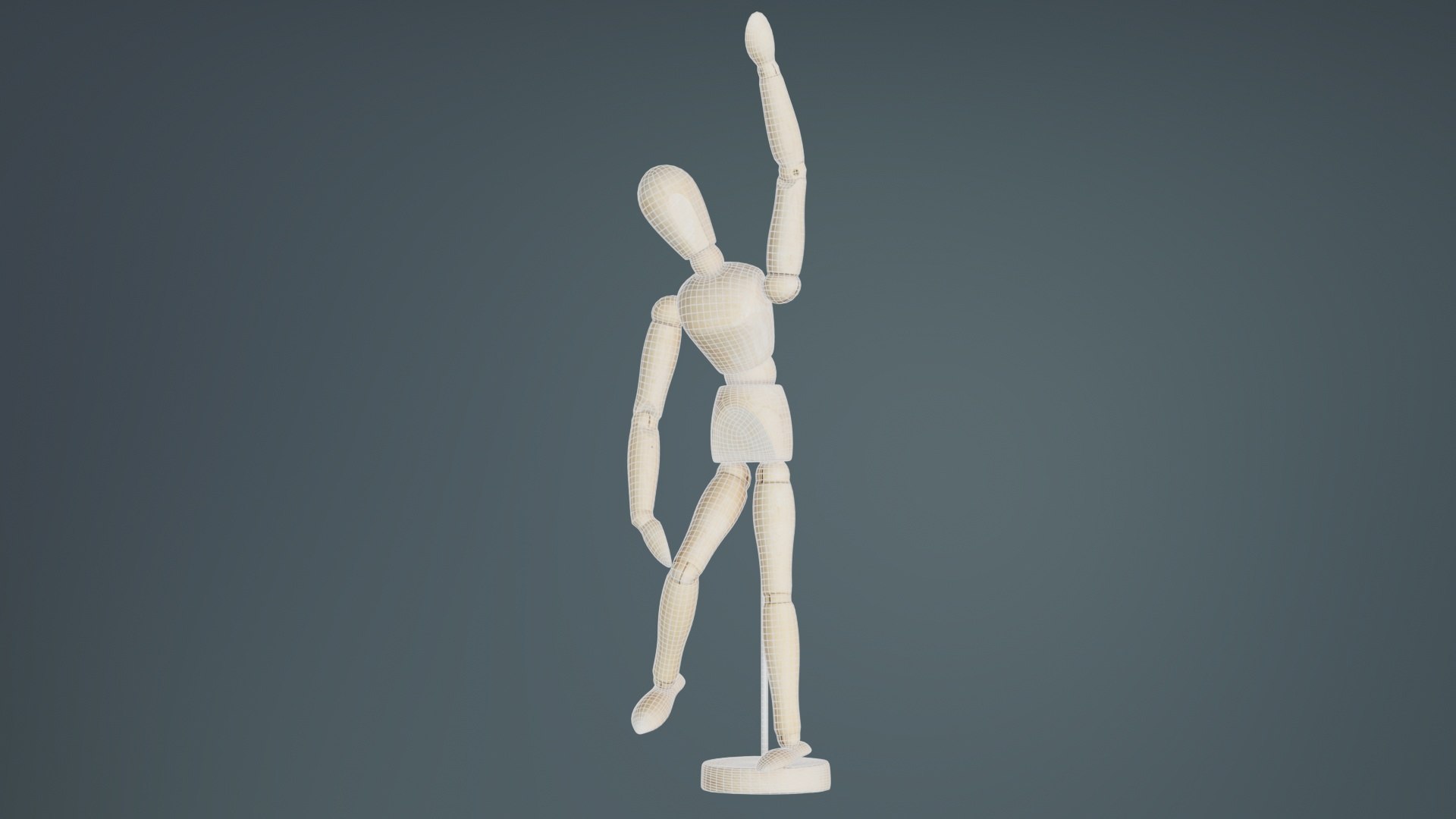 3D Wooden Mannequin Pose 12 Remastered Model - TurboSquid 2363586