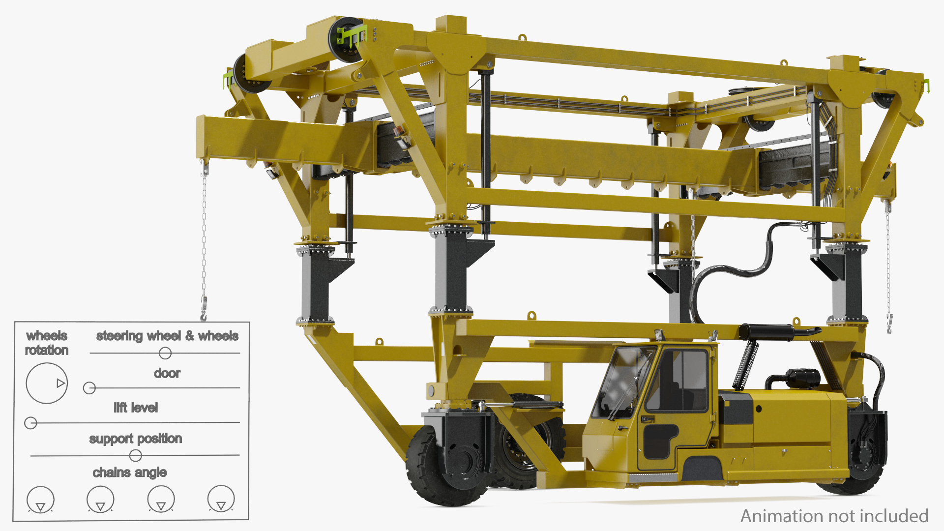 3D Heavy Duty Straddle Carrier - TurboSquid 1451125