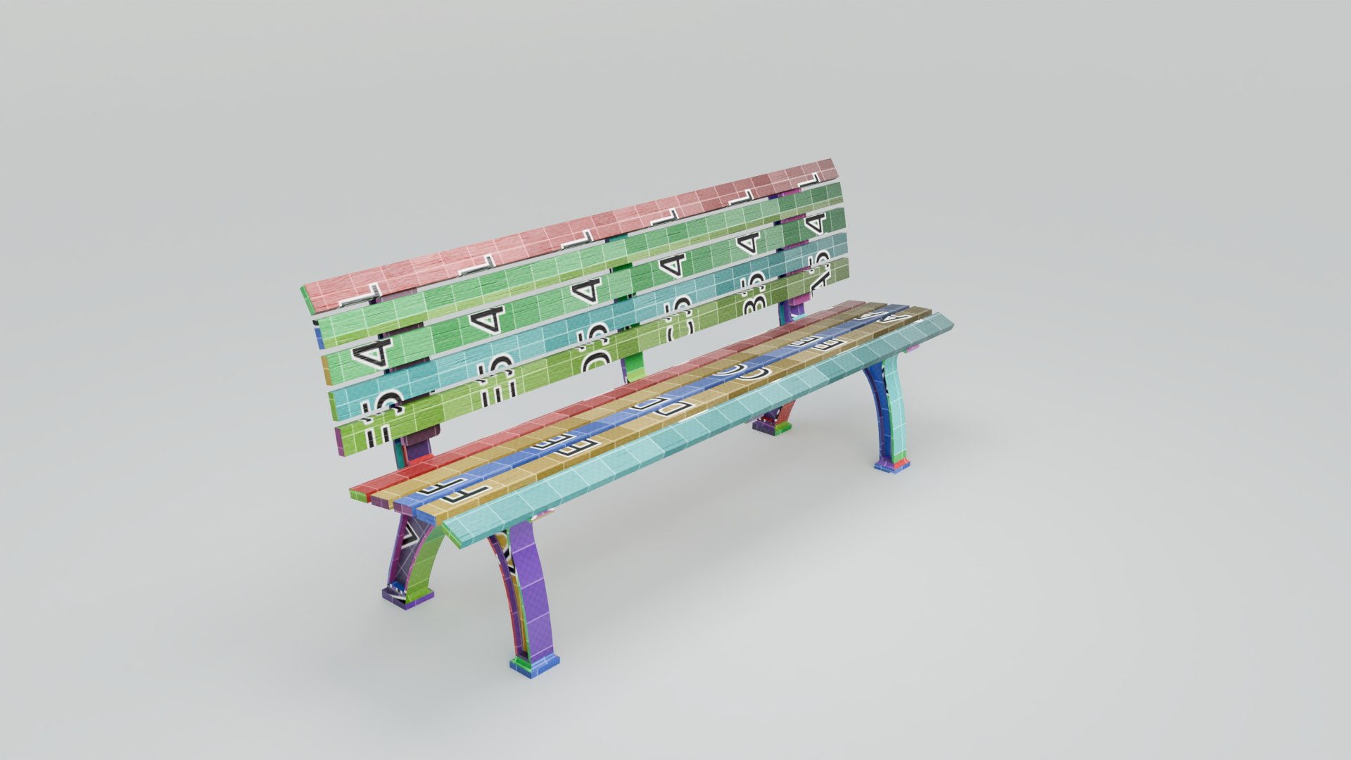 Sports Bench 3D Model - TurboSquid 2255196