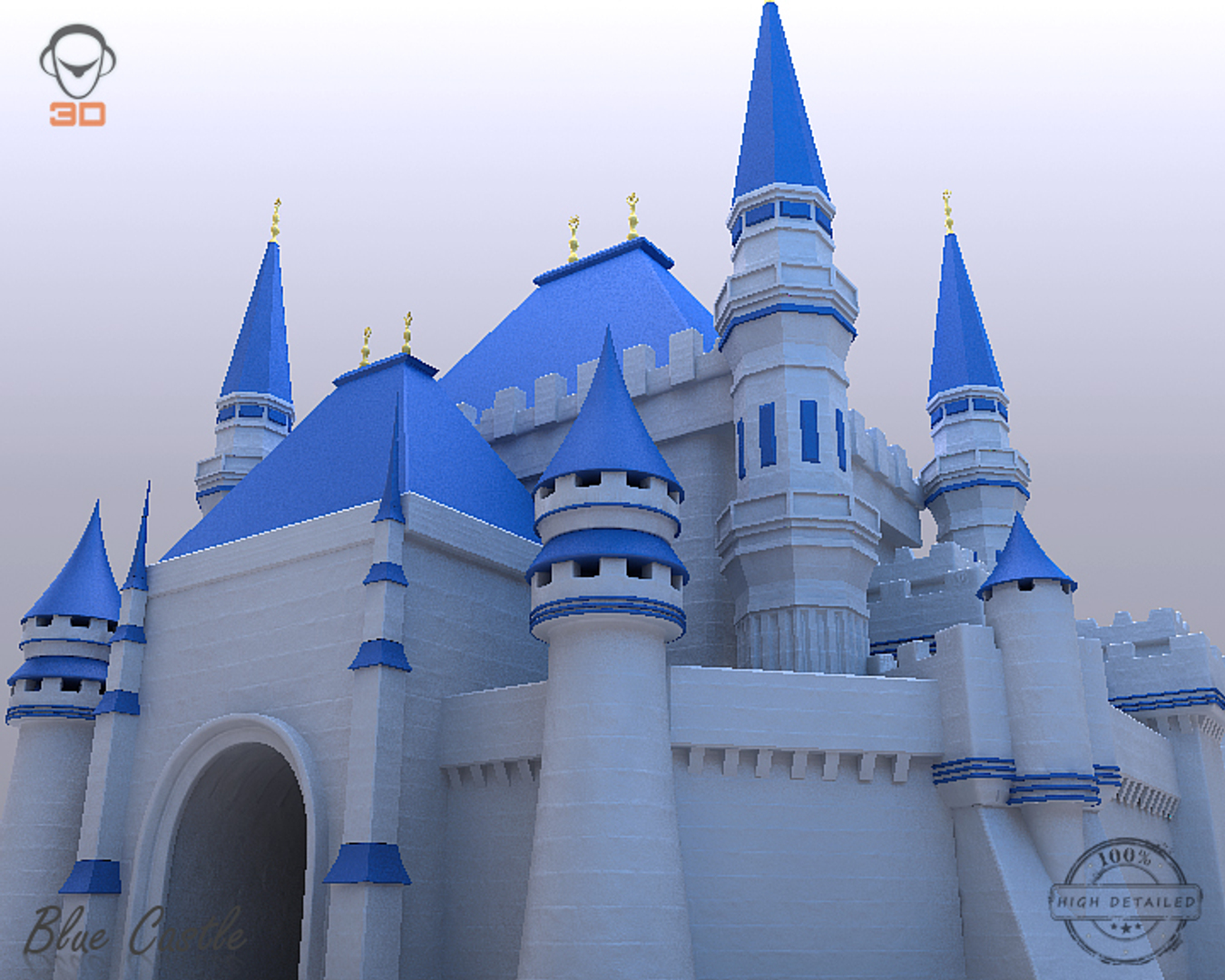 blue castle 3d 3ds